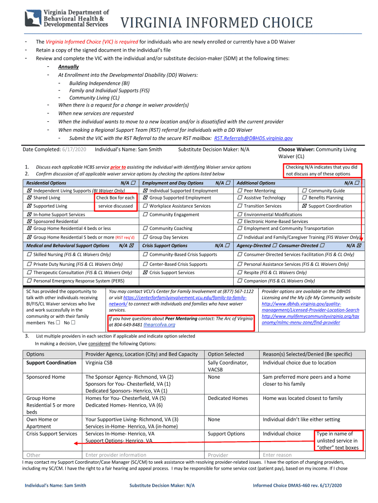 Fillable Online Retain a copy of the signed document in the individuals ...