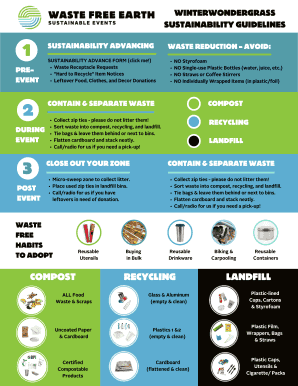 Fillable Online WFE Staff Sustainability Guidelines Fax Email Print ...