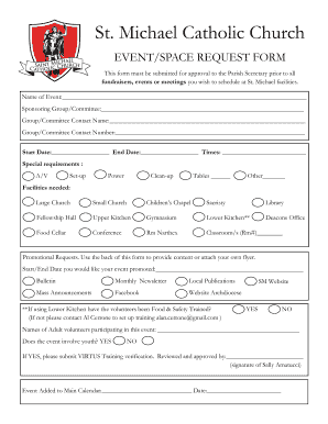 Fillable Online EVENT/SPACE REQUEST FORM Fax Email Print - pdfFiller