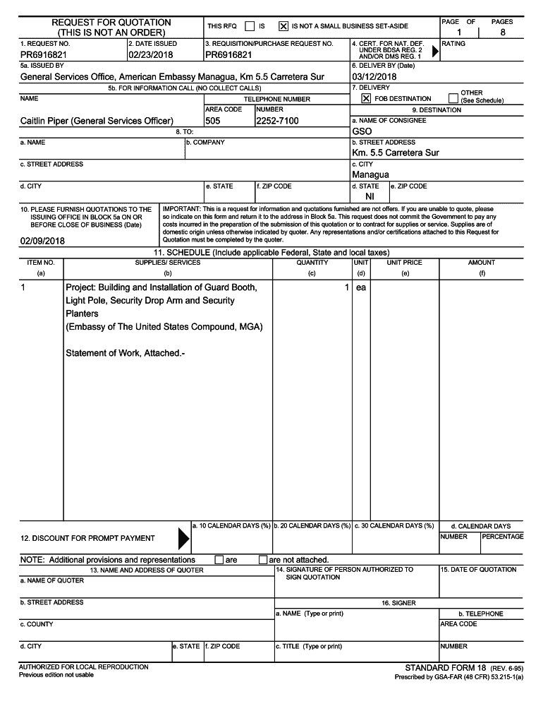 Fillable Online ni usembassy Fillable Online ni usembassy Standard Form ...