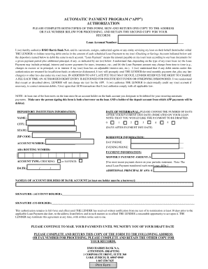 Fillable Online Payment and Deposit ServicesPersonal Banking - BMO ...