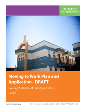 Fillable Online Moving to Work Plan and Fax Email Print - pdfFiller