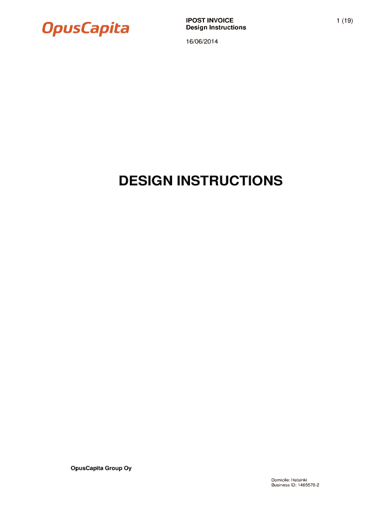 Fillable Online Design Guide iPost Invoice - OpusCapita Fax Email Print ...