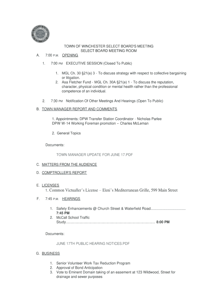 Fillable Online . Common Victualler s License Eleni s Mediterranean ...