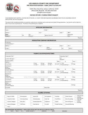 Fillable Online Film Permit Procedures Fax Email Print - pdfFiller