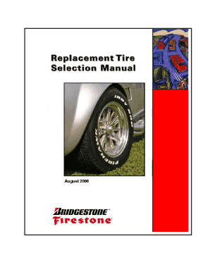 Fillable Online Replacement Tire Selection Manual Fax Email Print ...