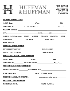 Fillable Online Patient Information Packets Fax Email Print - pdfFiller