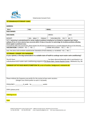 Fillable Online Veterinarian Consent Form Fax Email Print - pdfFiller