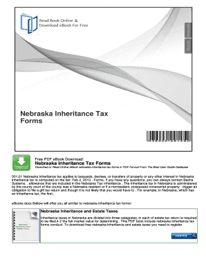 Fillable Online Nebraska Inheritance Tax Forms Fax Email Print - pdfFiller