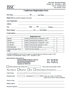 Fillable Online issc Badge Name (as you desire it to appear on your name Fax Email Print - pdfFiller
