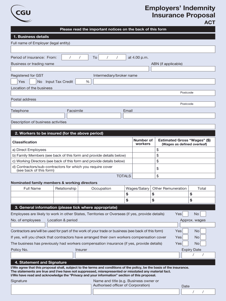 Fillable Online cgu com 248813_0114_WOR0002A_v1_FINAL. CGU Workers ...