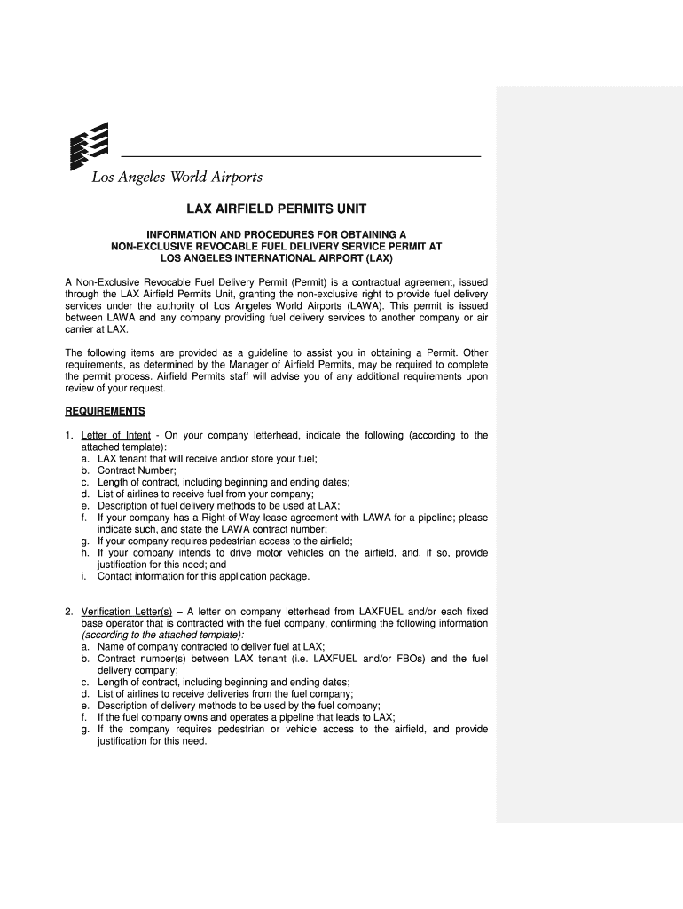 Fillable Online lawa LAX Fuel Delivery Permit bApplicationb ...