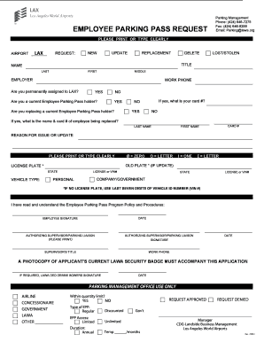 Fillable Online lawa Non- Revenue Badge Appdoc Fax Email Print - pdfFiller