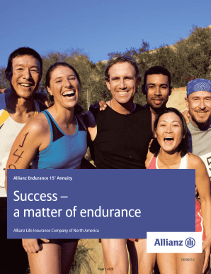 Fillable Online Success a matter of endurance - Allianz Life Insurance ...