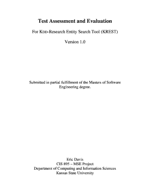 Fillable Online people cis ksu Test Assessment and Evaluation - People ...