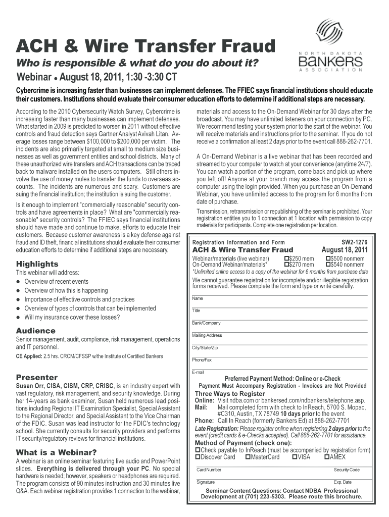 Fillable Online ACH amp Wire Transfer Fraud Fax Email Print - pdfFiller