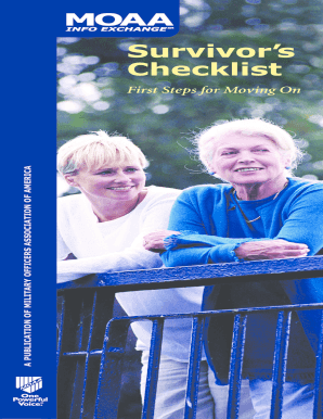 Fillable Online cincymoaa Survivors Checklist Dealing with the Loss ofa ...