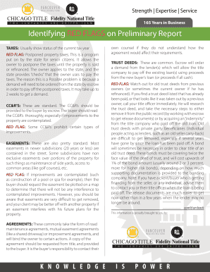Fillable Online Identifying RED FLAGS on Preliminary Report Fax Email ...