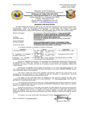 Fillable Online The BFP Region 4A through its RBAC 4A, will undertake ...