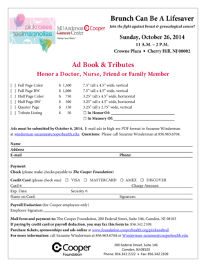 Fillable Online foundation cooperhealth To download and print a PDF of the form - The Cooper ...