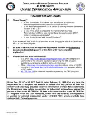 Fillable Online DBE Application - ECAT Fax Email Print - pdfFiller