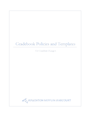 Fillable Online Gradebook Policies and Templates Fax Email Print ...