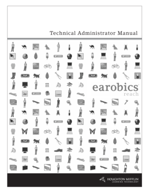 Fillable Online Technical Administrator Manual - Houghton Mifflin ...