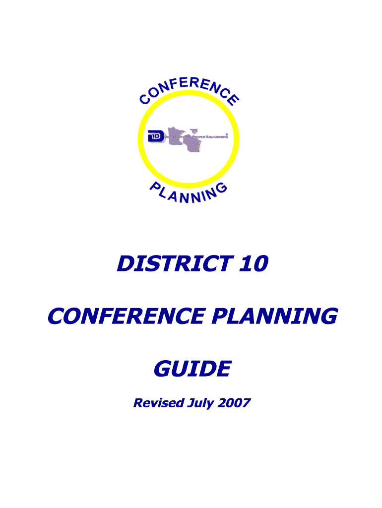 Fillable Online D10 CONFERENCE PLANNING GUIDEpub - USPS-D10 Fax Email ...