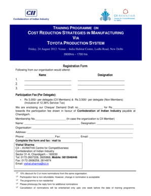 Fillable Online Trng prgrm Cost Reduction Strategies_Reply Form.pdf Fax ...