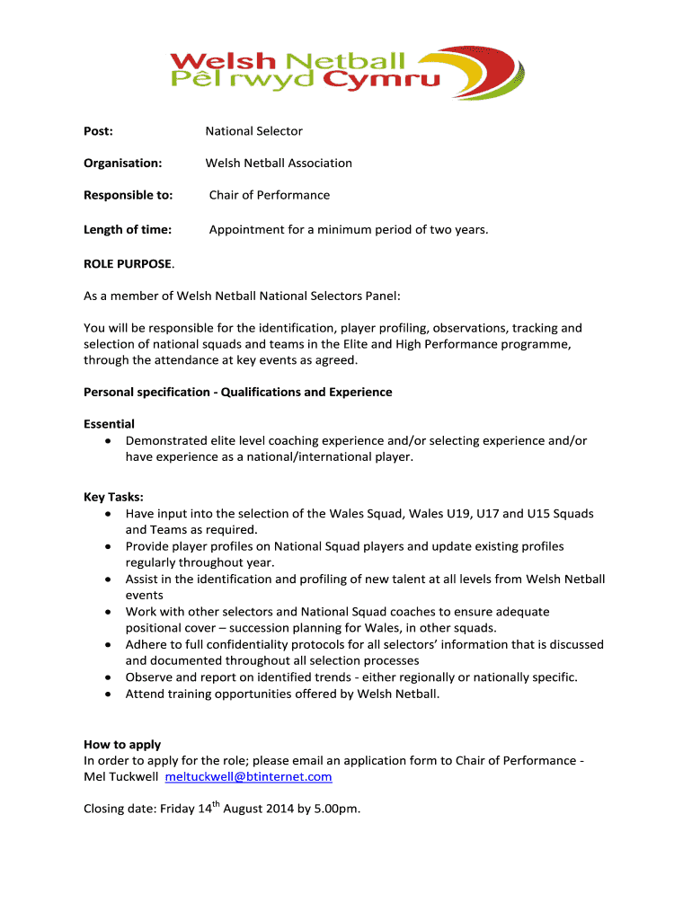 Fillable Online RISCA RFC NETBALL CLUB APPLICATION FORM.docx. BLW77 Fax ...