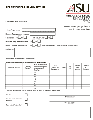 Fillable Online asub Number of computers to purchase - asub Fax Email Print - pdfFiller