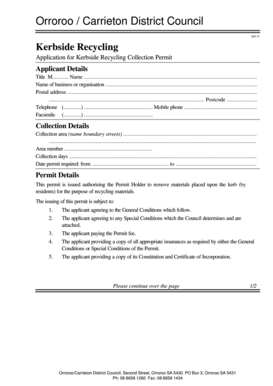 Fillable Online Orroroo / Carrieton District Council 8/97 47 Kerbside ...
