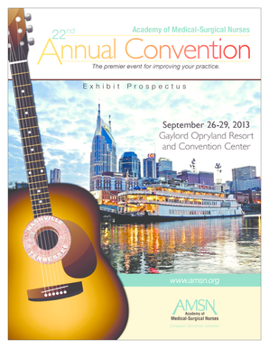 Fillable Online 2013 AMSN Convention Exhibit Prospectus & Forms ...