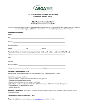 Fillable Online asoa COE Application Form 1-17-2013. RCRA Corrective ...