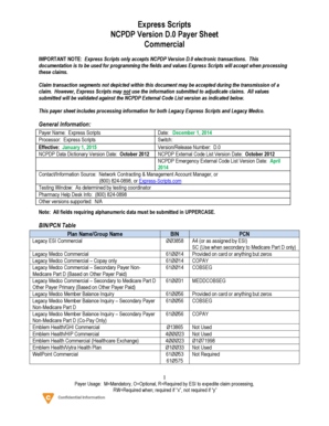 Fillable Online Commercial (Non-Medicare) Payer Sheet - bcbsm.com Fax ...