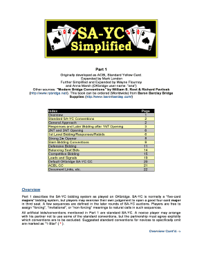 Fillable Online Originally developed as ACBL Standard Yellow Card Fax ...