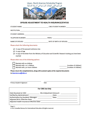 Fillable Online Adding Spouse - CBIE BCEI Fax Email Print - pdfFiller