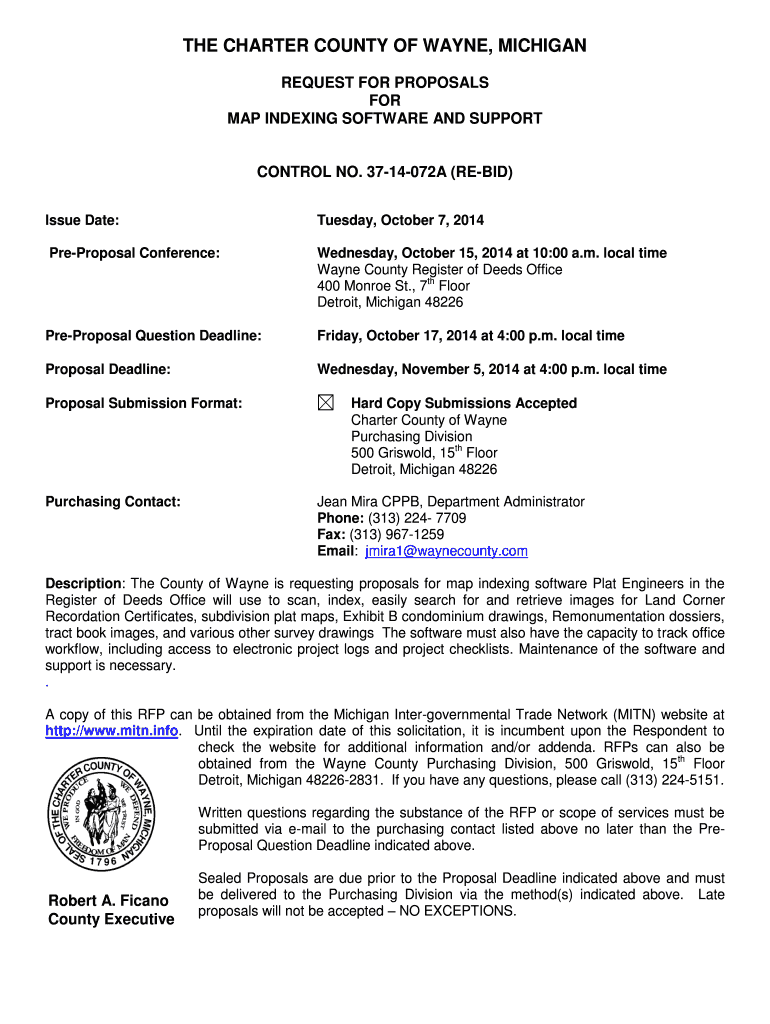 Fillable Online 37-14-072A Re-bid Map Indexing Software Support.pdf ...