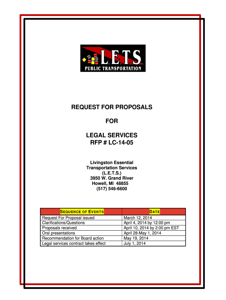Fillable Online Request for proposals for legal services rfp lc-14-05 - MITNinfo Fax Email Print ...
