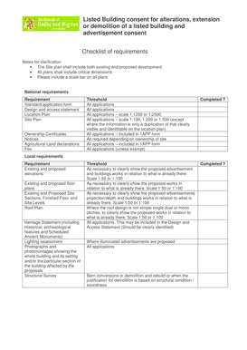 Fillable Online Listed Building consent for alterations, extension or ...