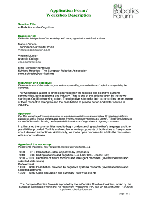 Fillable Online robotics and cognition Fax Email Print - pdfFiller