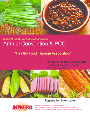 Fillable Online mwfpa Annual Convention amp PCC - Midwest Food ...