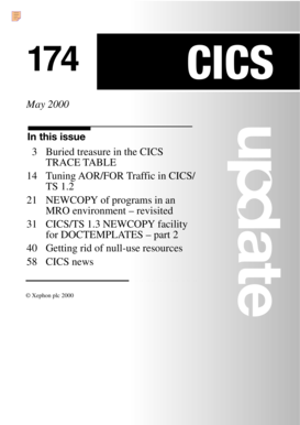 Fillable Online cbttape CICS May title - cbttape Fax Email Print ...
