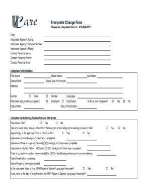 Fillable Online wwwstage ucare Interpreter Change Form - wwwstage ucare ...