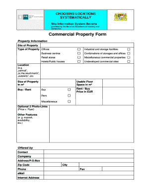 Fillable Online ihk-nuernberg Commercial Property Form - ihk-nuernberg ...