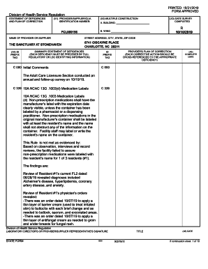 Fillable Online PDF Statement of Deficiency with Plan of Correction ...