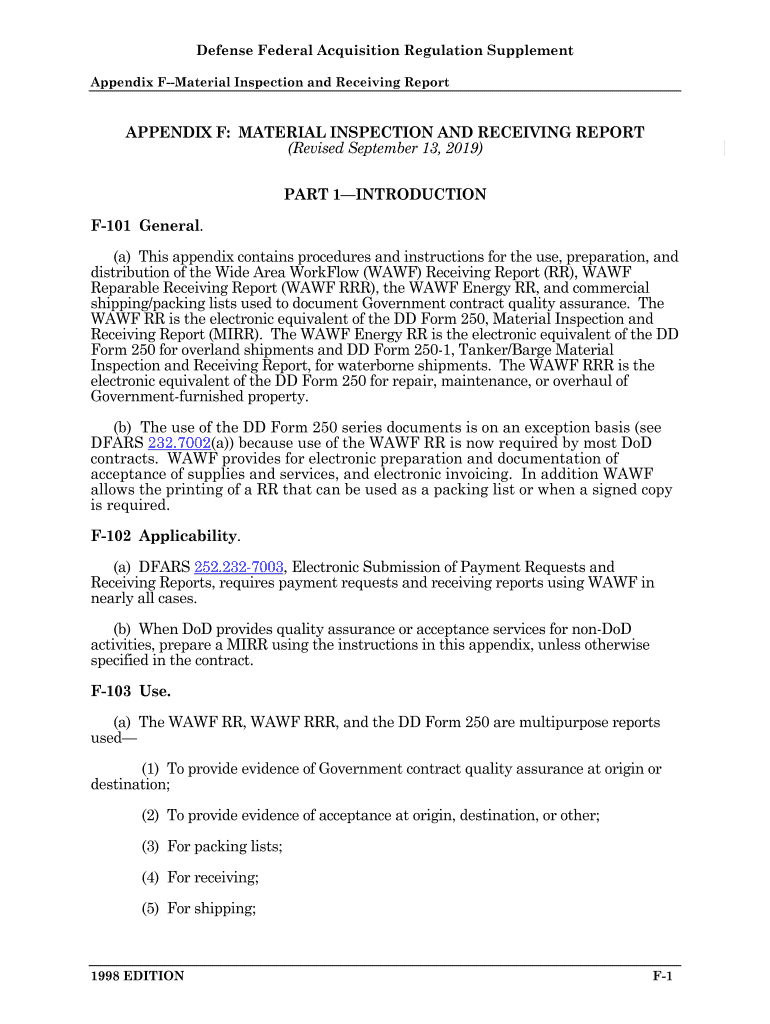 Fillable Online (a) This appendix contains procedures and instructions ...