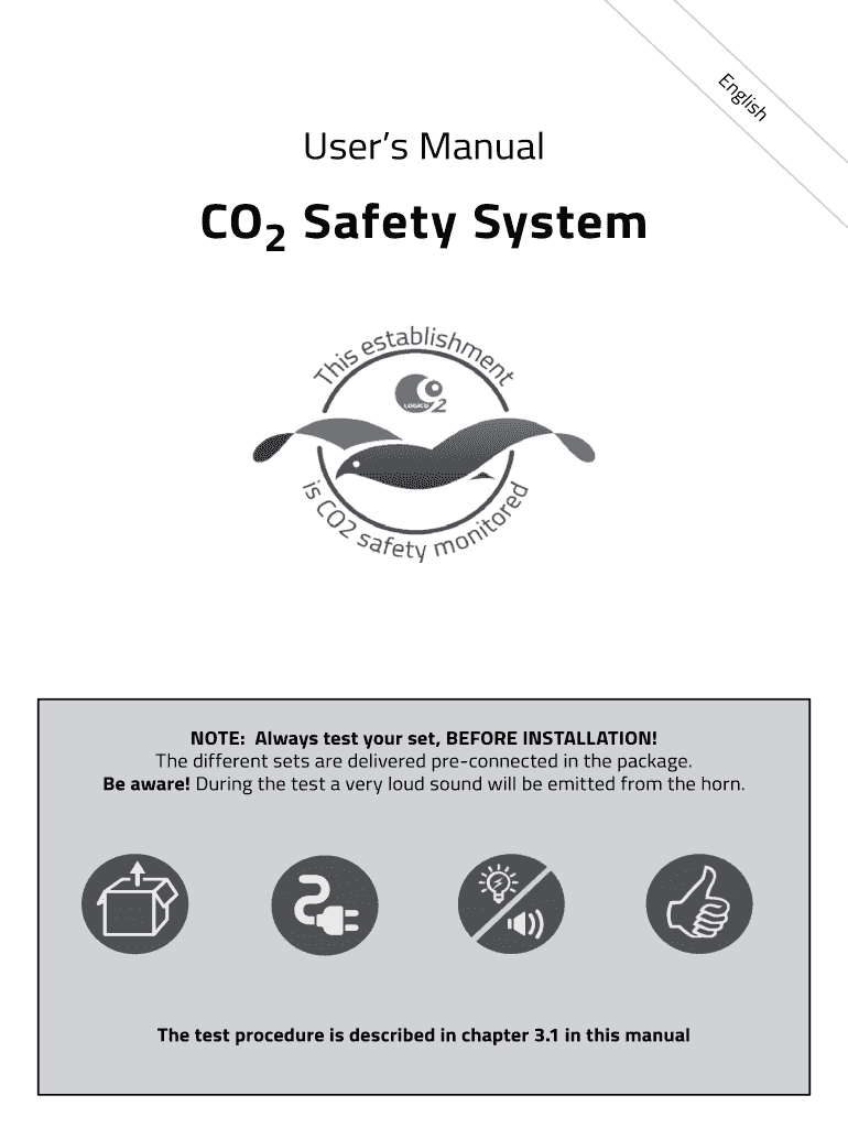 Fillable Online Fillable Online CO2 Safety System Users Manual - LANCER ...