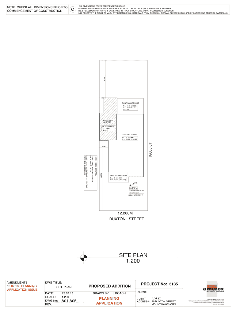 Fillable Online NOTE: CHECK ALL DIMENSIONS PRIOR TO Fax Email Print ...
