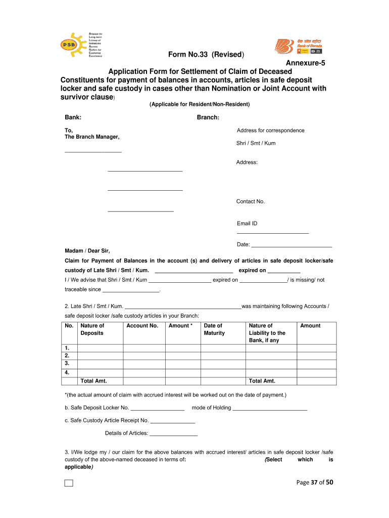 Annexure 5 - Fill Online, Printable, Fillable, Blank | pdfFiller Annexure 5 - Fill Online, Printable, Fillable, Blank | pdfFiller